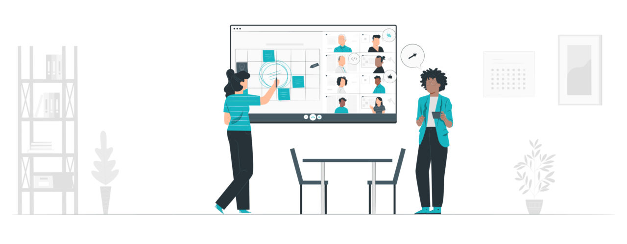 SpeechiTouch Visio interactive screen for remote meetings