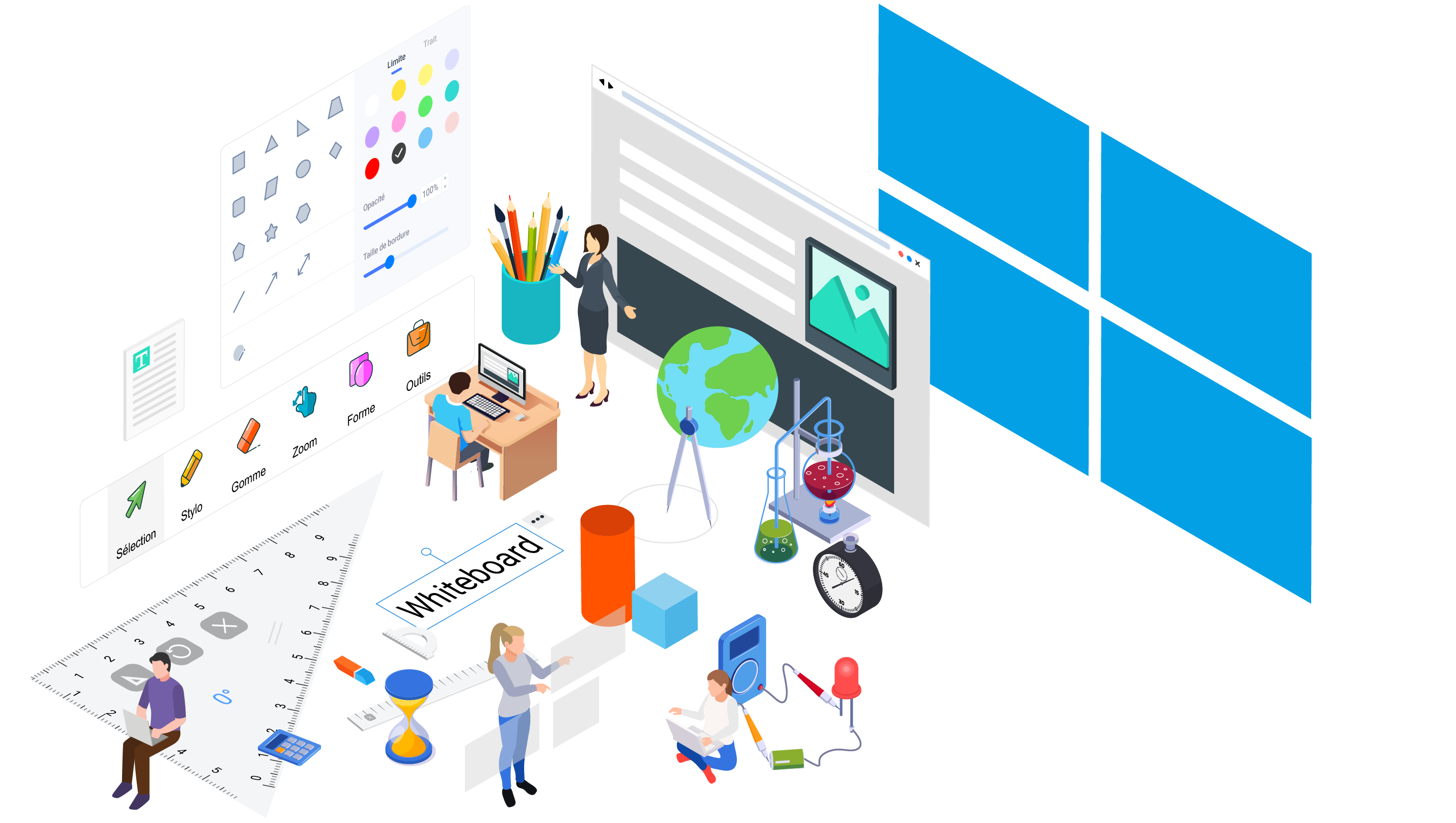 Iolaos, course creation software for interactive displays